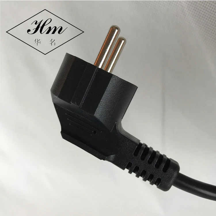 Schuko Power Cable Eu Plug 2-prong Port Ac Power Cable Cord Adapter ...