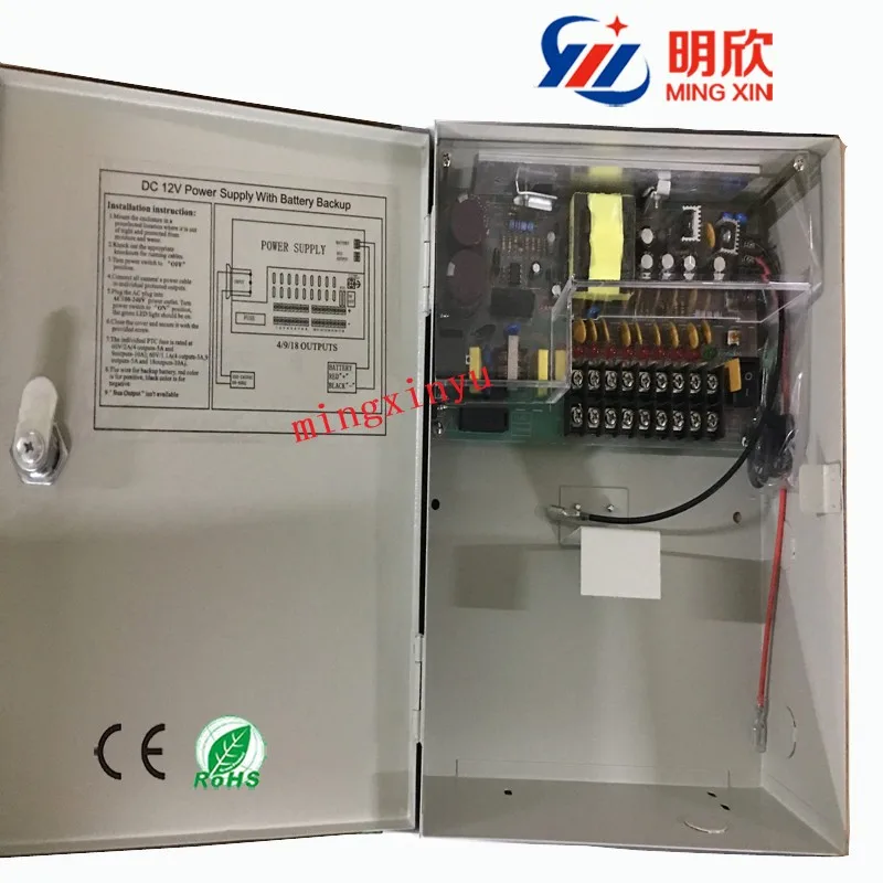 DC 12V 10A 9ch Power Supply for CCTV - Reliable & Efficient