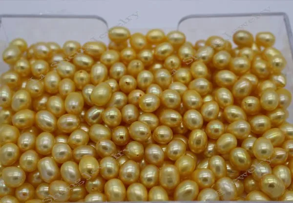 Dyed Yellow Pearl Low Price Loose Real Pearl - Buy Dyed Yellow Pearl ...
