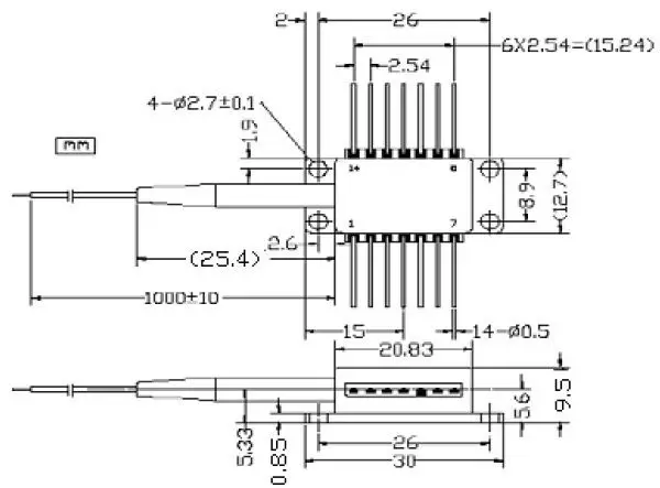 980nm Single Mode Pump Laser Module - Buy Diode Pump Laser Module,980nm ...