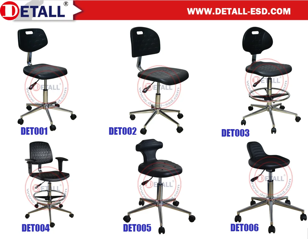 Detall Black Conductive Pu /leather Cleanroom Antistatic Esd Office ...