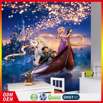 Rapunzel Animation Cartoon Designe Wall Mural For Children Room - Buy ...