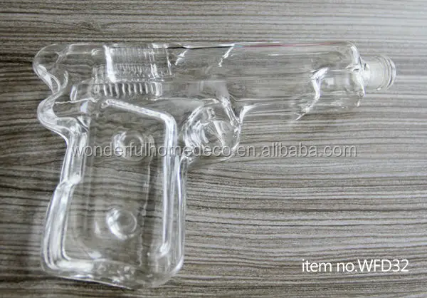 Glass Gun Shaped Glass Bottles/unique Shaped Wine Glass Bottles/shaped ...
