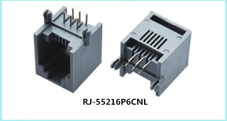 6p6c 4 Pin 6 Pin Modular Jack 4p4c Rj11 Socket Jack Female Connector Telephone Jacks - Buy Smd ...