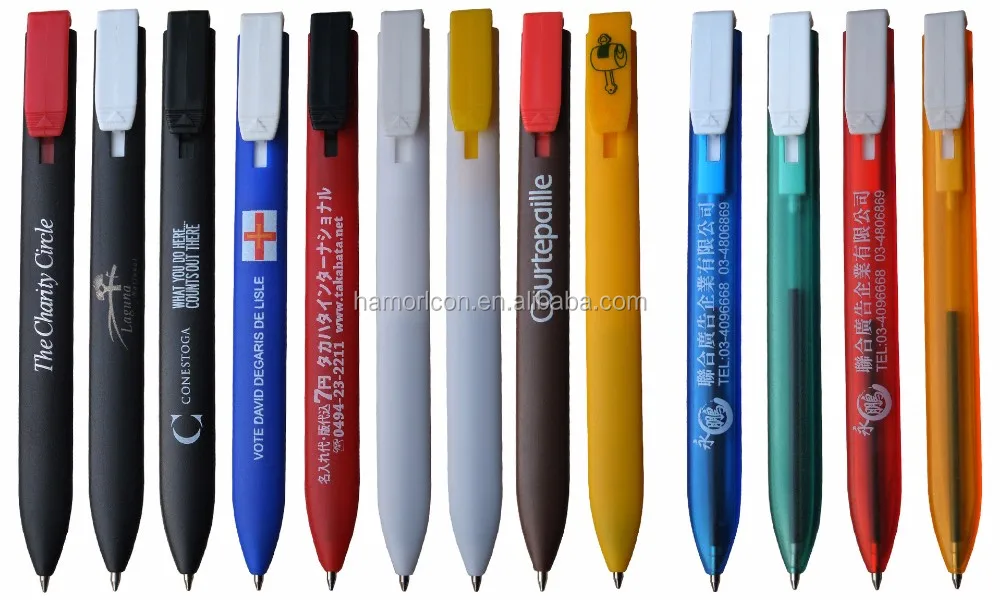 Flat Mini Ballpoint Bookmark Pens - Customizable Color, Multiple Ink ...