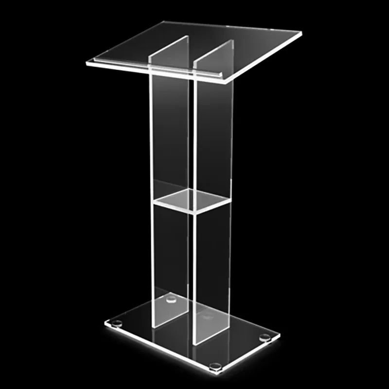 High Transparent Strong Modern Acrylic Clear Crystal Podium - Buy ...