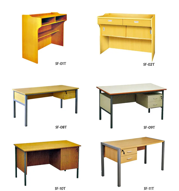 Wooden School Teacher Desk Design Elegant Classroom Furniture Solution ...