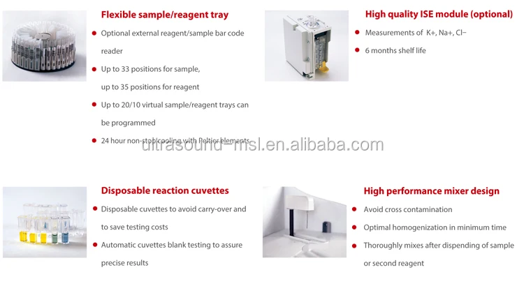 Open System Fully Automated Chemistry Analyzer Parts/ Mindray Bs-120 ...