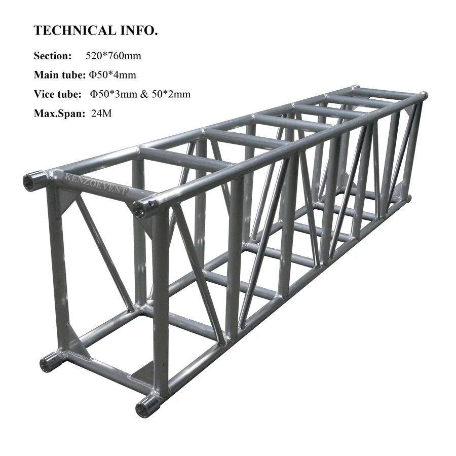 High Quality Aluminum Heavy Load/duty Long Span Truss For Indian ...