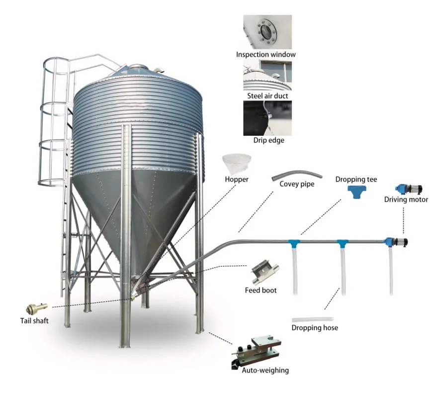 Broilers Silo Feeder And Drinker - Buy Broiler Silo,Poultry Drinker ...