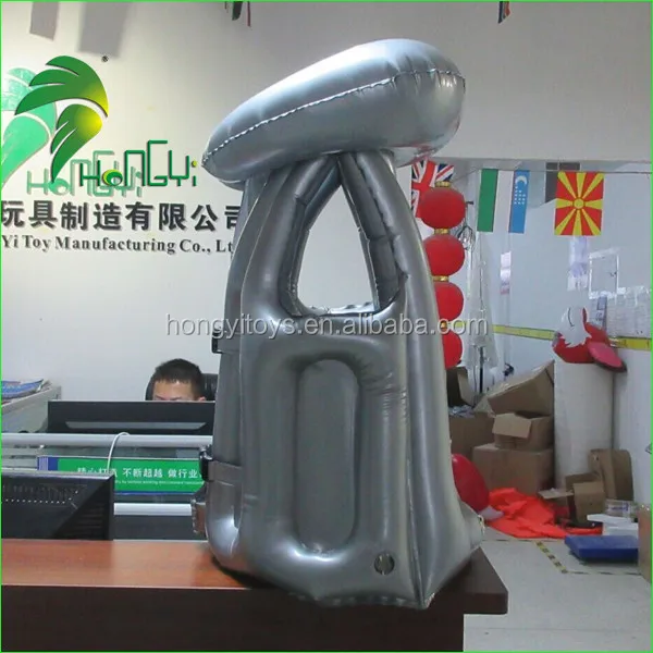 New Cool Inflatable Silver Helium Balloon / Costume Fat Suit / Wearable ...