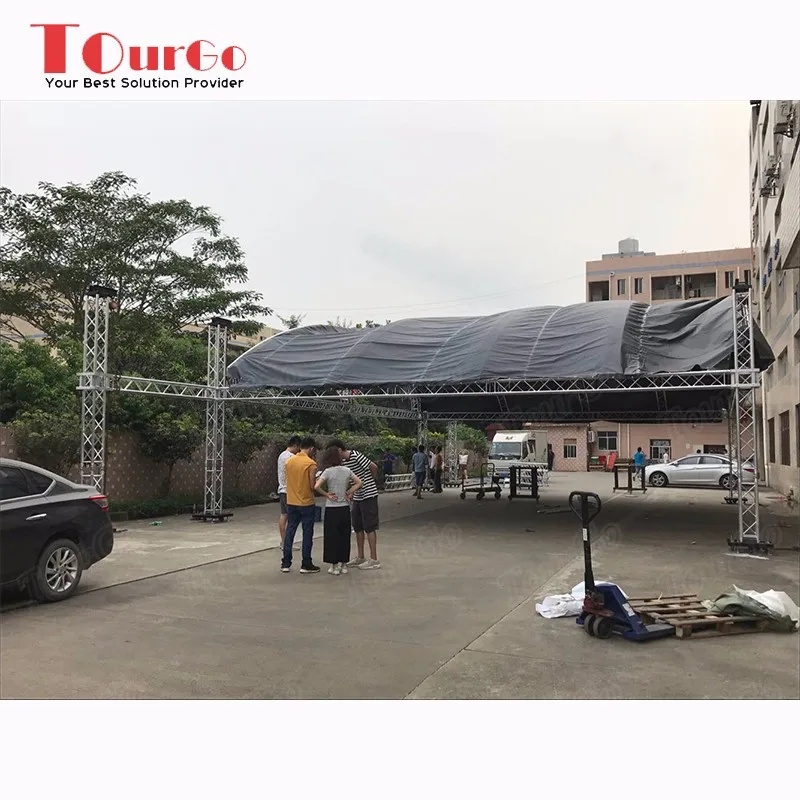 Aluminum Led Display Circle Truss Stage Lighting Truss Stand Bolt Roof ...