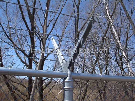 Security Fence Top V Shape Barbed Wire Support Extension Arm - Buy ...