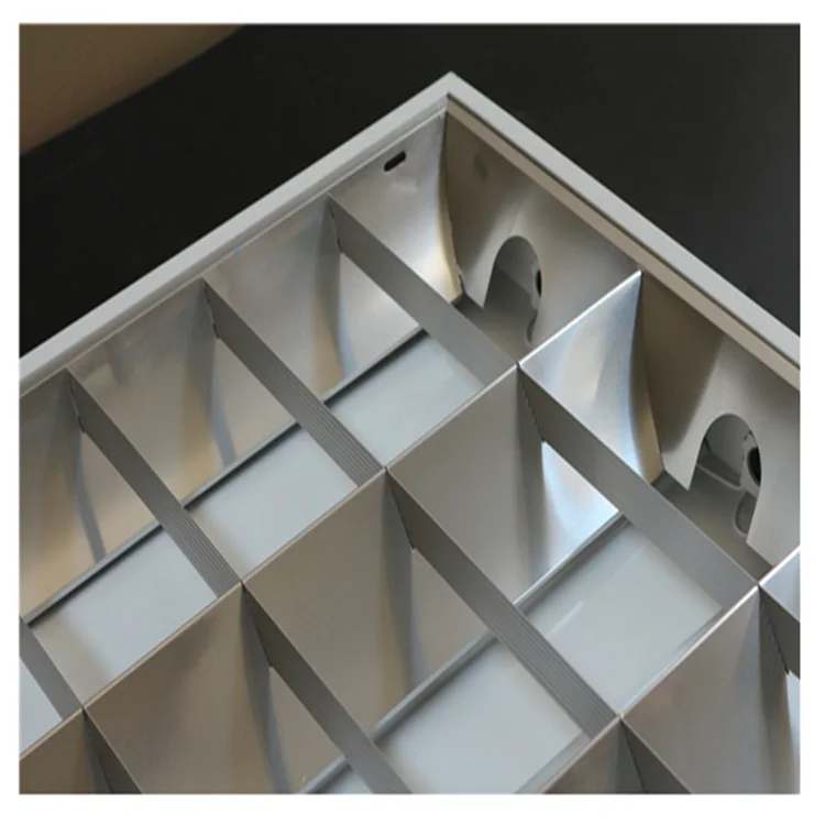 3x20w T8 Grille Lamp Fixtures,60*60cm Reflector Louver Lights Fitting ...