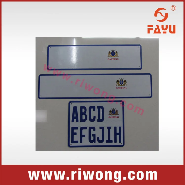 Central America License Number Plate For Vehicle - Buy License Number ...