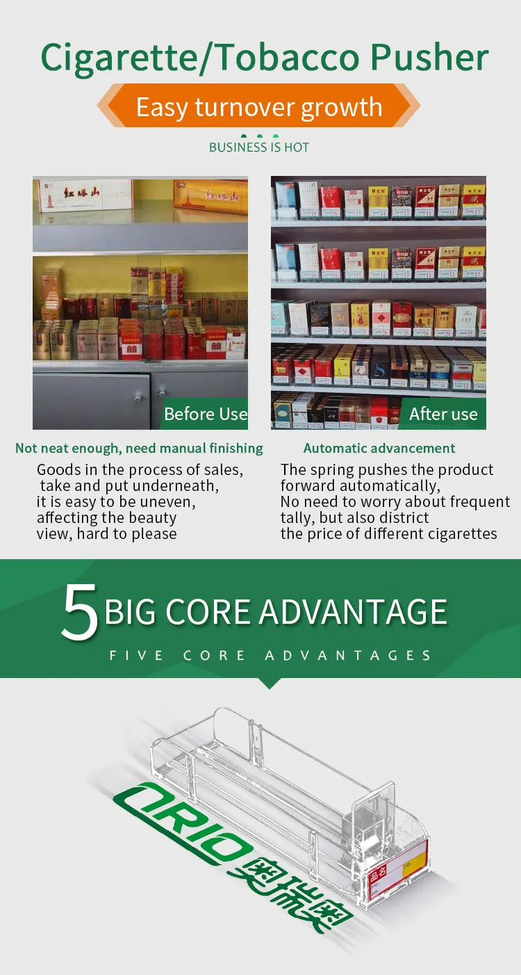 Spring Loaded Shelf Pusher - Efficient Display Solution