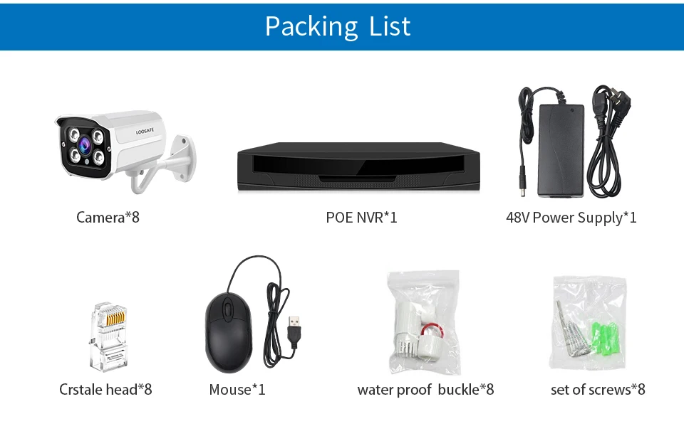 8 Channel H.264 Nvr Poe Hd 2mp Cctv Ip Cameras Kits,8ch Home Video ...