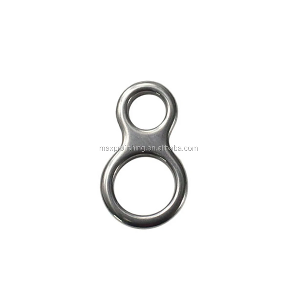 Solid Stainless Steel Fishing Figure 8 Rings For Jigging Fishing Assist ...