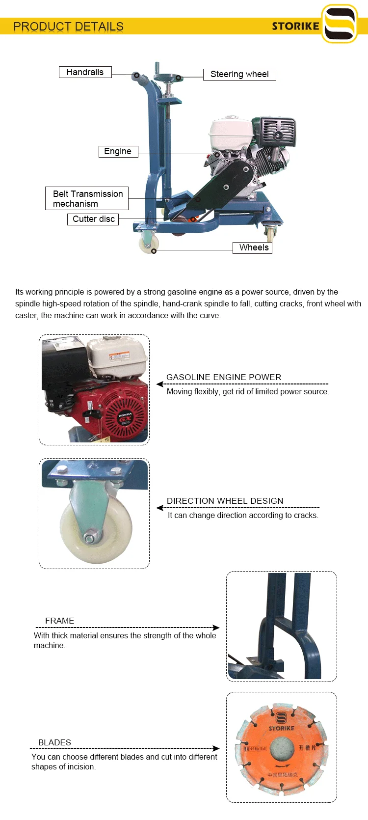 Portable Highway Pavement Grooving Machine Road Slotting Machine - Buy ...