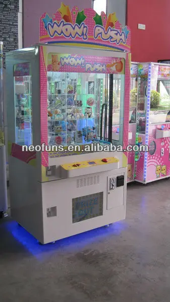 Push Me Out Prize Vending Machine / Plush Toy Catch Game Machine - Buy ...