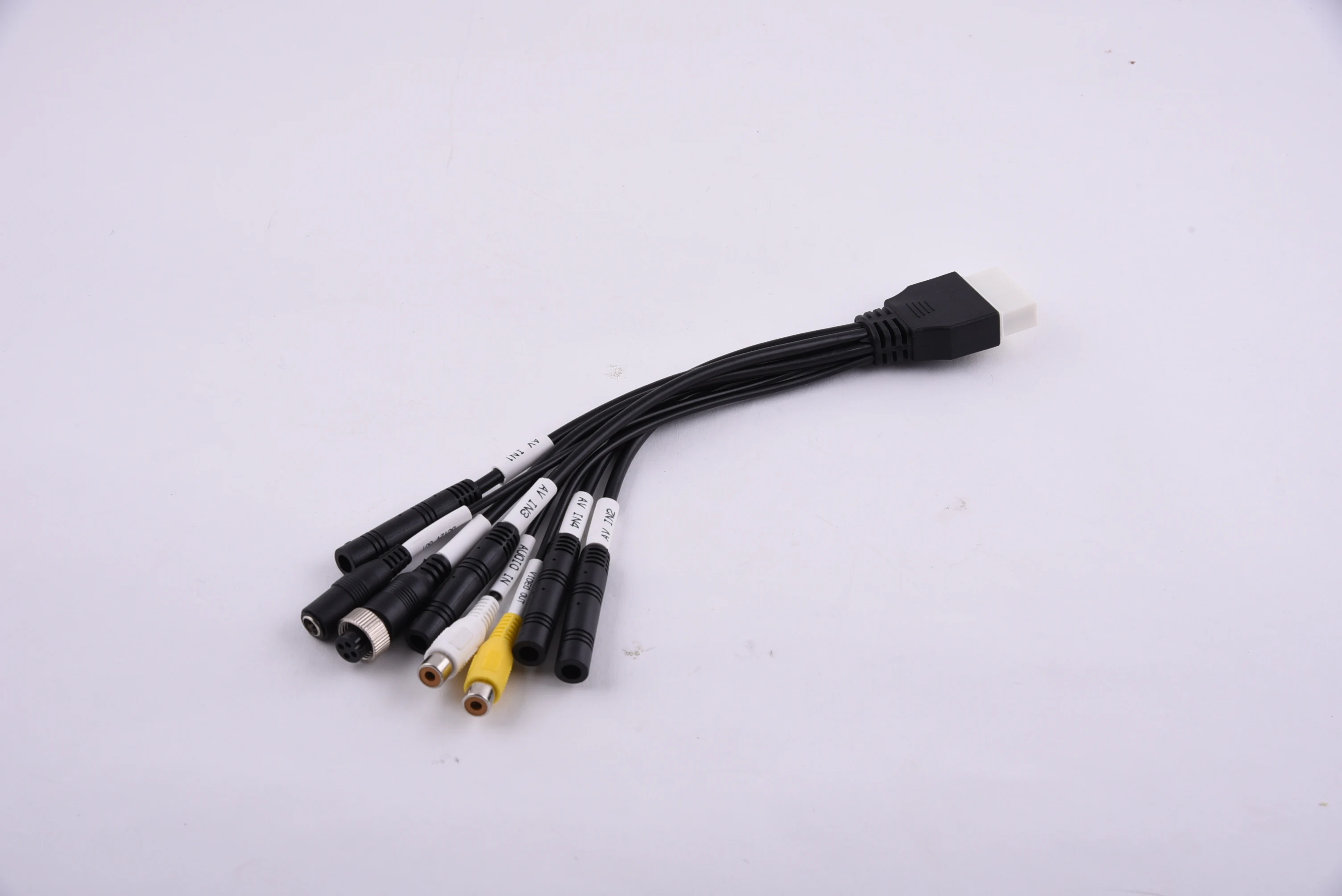 4 Pin Aviation Female Connector Adapter Dc Av Cable For Car Back View ...