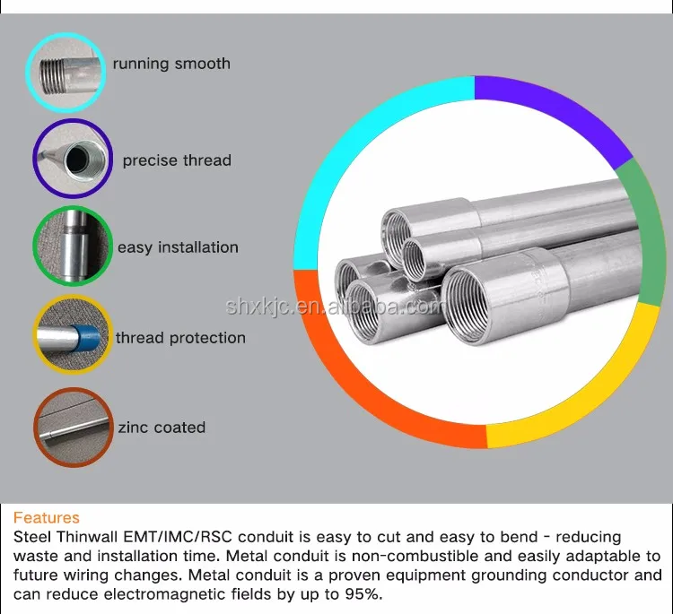 Hot Selling Galvanized Steel Pipe Electrical Conduit Fittings Chart ...