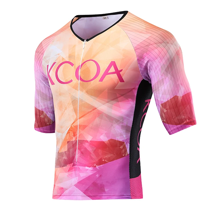 OEM Triathlon Top Men's Sublimation Print Custom Triathlon Shirt ...