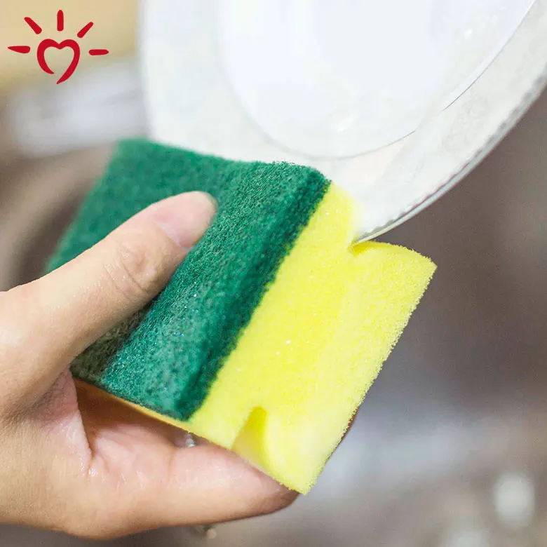 Kitchen Cleaning Scourer Washing Sponge Dish Foam Sponge Scrubber Pad ...