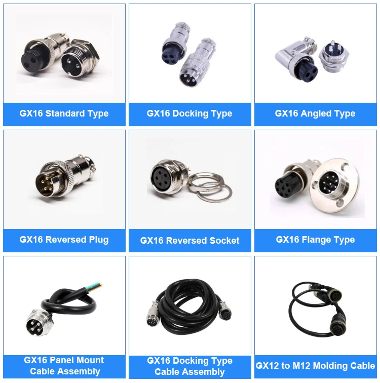 Renhotec GX12 Connector - Custom Aviation Cable Solutions