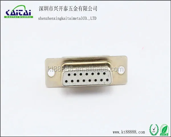 Mini D-sub 15 Pin Female Solder Connector - Buy Mini D-sub 15 Pin,D-sub ...