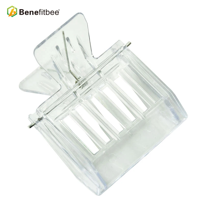 Benefitbee Transparent Plastic Queen Cage Clips for Beekeeping