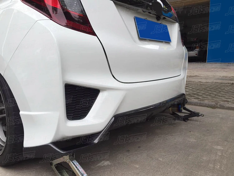 S Style Carbon Fiber Rear Diffuser For 2014-2017 Honda Jazz Fit Gk5 ...