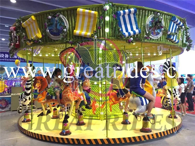 Madagascar Carousel - Fun Kiddie Amusement Ride for Sale