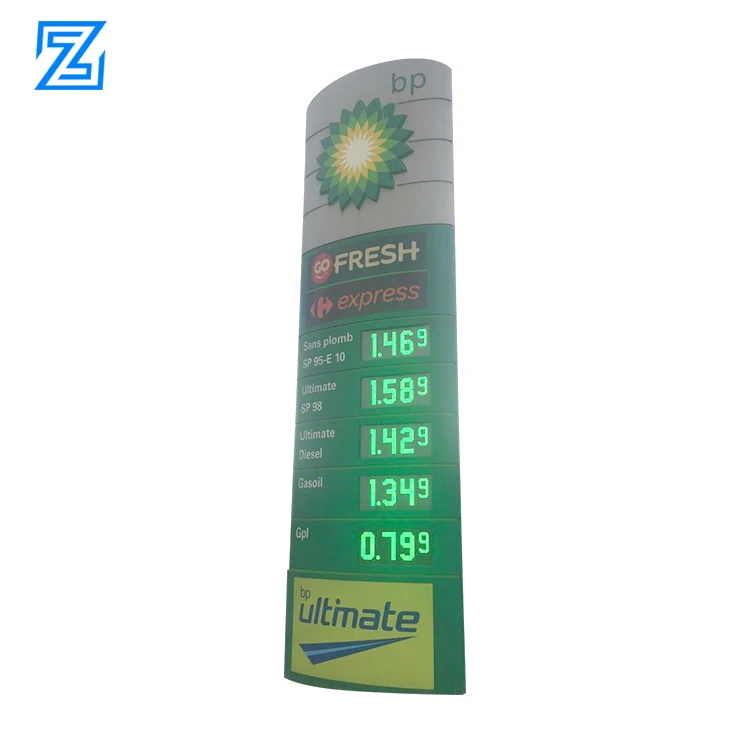 Outdoor Led Gas Price Sign Petrol Station Digital Price Gas Station ...