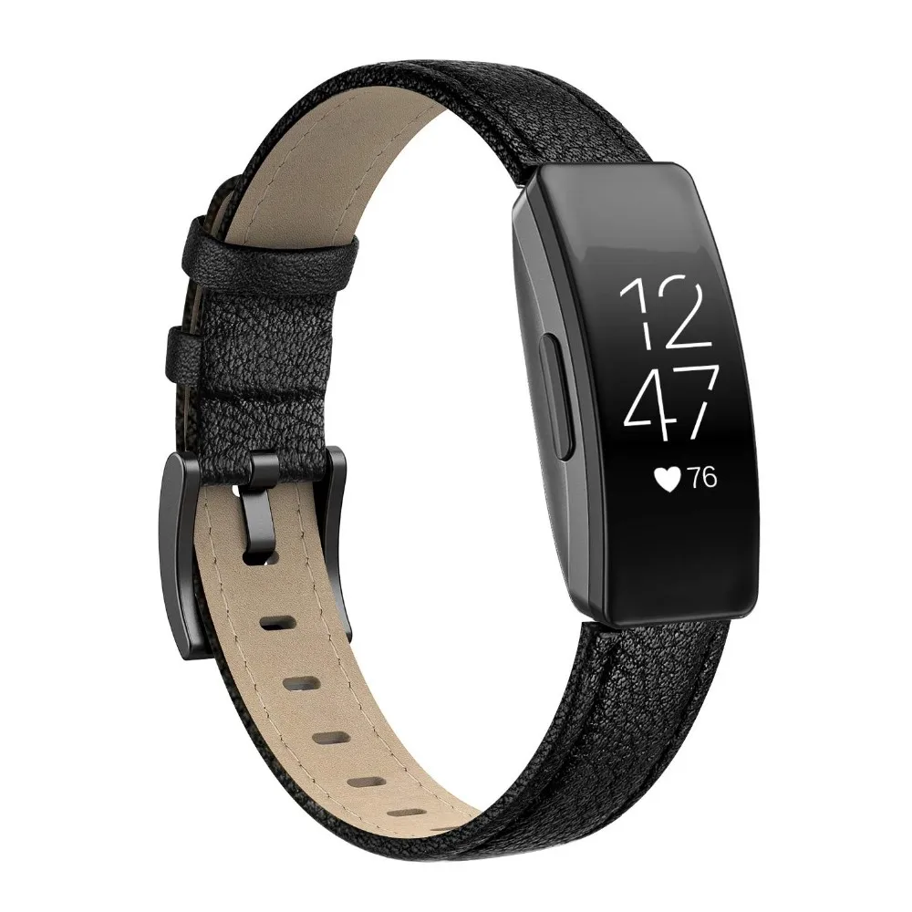 Leather Bands For Fitbit Inspire & Inspire Hr Wristband Designs Slim ...