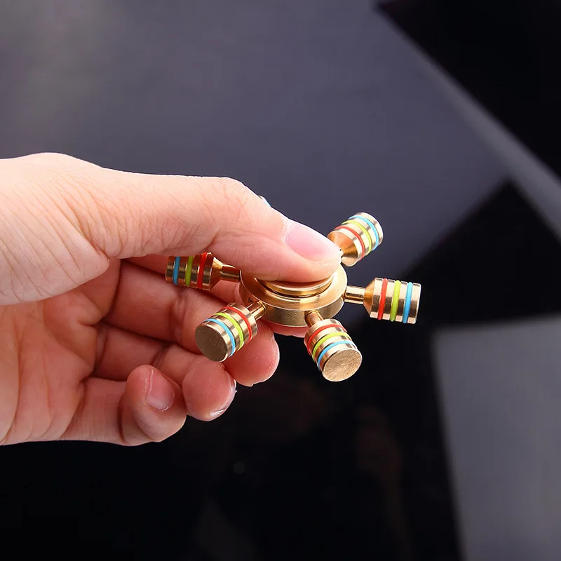 Brass Hexagonal Fidget Spinner Hexa-spinner Detachable Spinners Metal ...