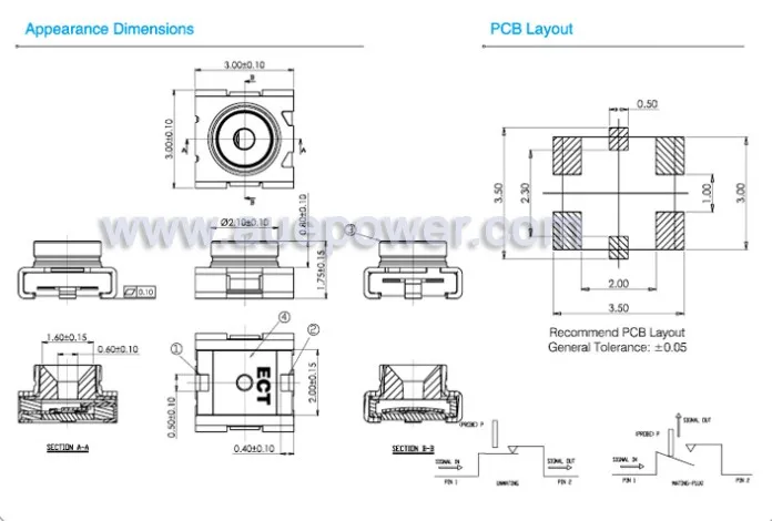 Pcb Mount Connector / Ipex U.fl Connector - Buy Ufl Connector,Ufl ...