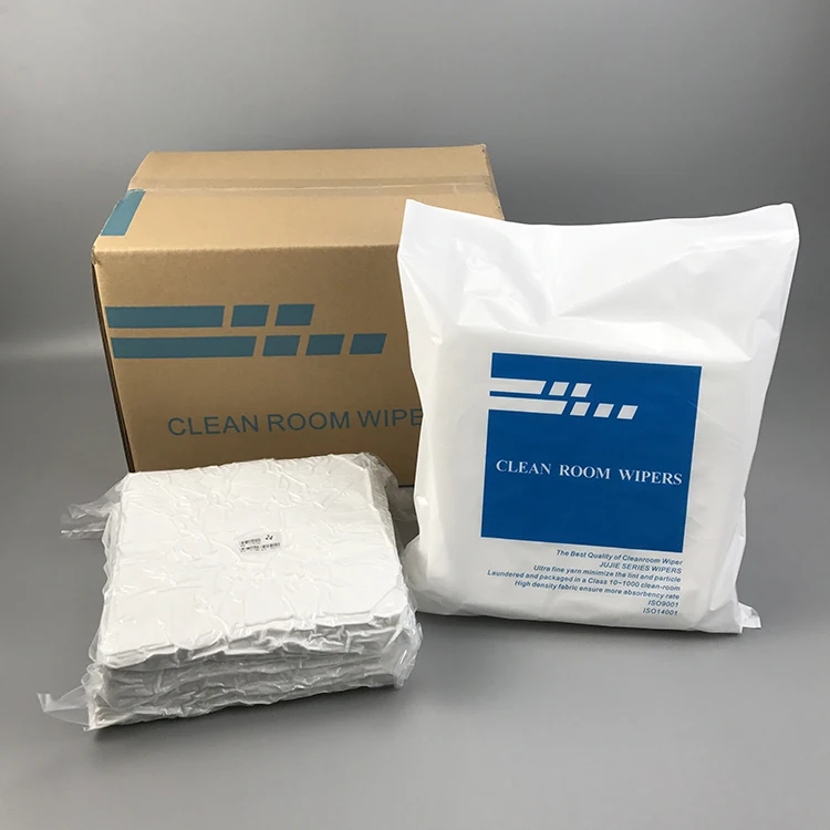 80gsm 12''x12'' Cleanroom Microfiber Wiper For Industry Micro Denier ...