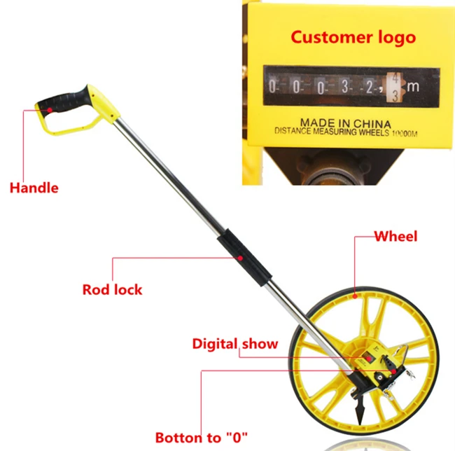Digital Distance Measuring Wheel,Meter Walking Measuring Wheel - Buy ...