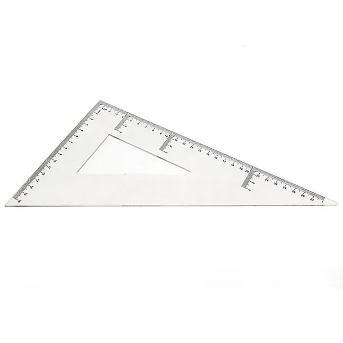 Brand Name Printed On Plastic Rulers Type Clear Triangle Acrylic Ruler ...