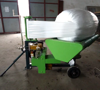 Hay Bale Wrapping Machine/bale Wrapper - Buy Plastic Bale Wrapping ...