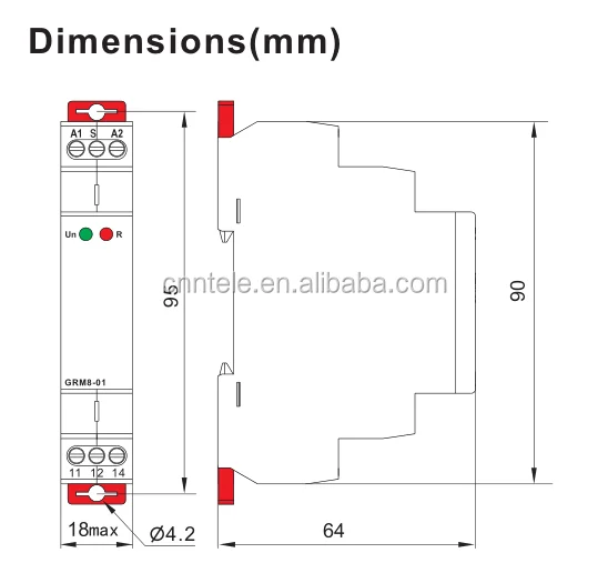 Grm8-01 Ac Dc12v~240v Relay,16a Latching Relay,Relay 230v Ac - Buy ...