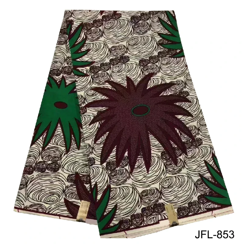 Wholesale African Wax Print Fabric 6 Yards Super African Wax Fabric ...