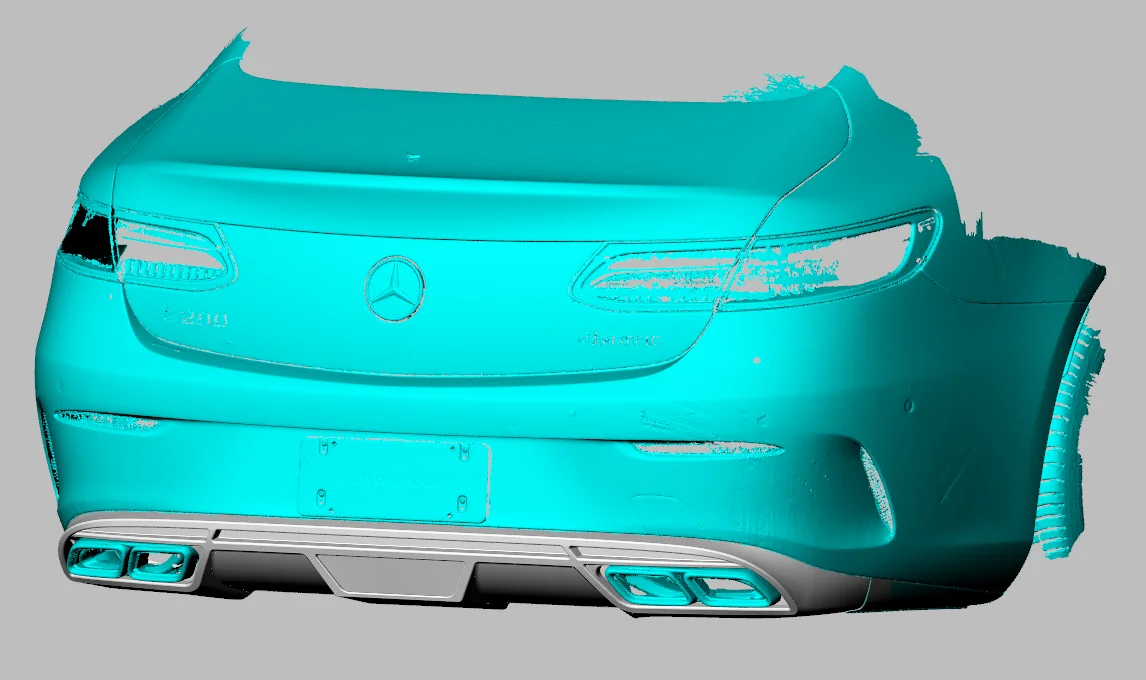 E250 E300 Carbon Fiber Rear Diffuser for Mercedes-Benz E-class