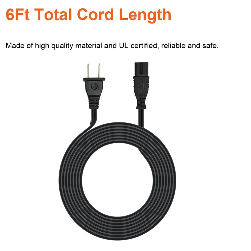Ul Approved Ac Power Cord Cable 220v,2 Pin Ac Power Cord Plug Cable ...