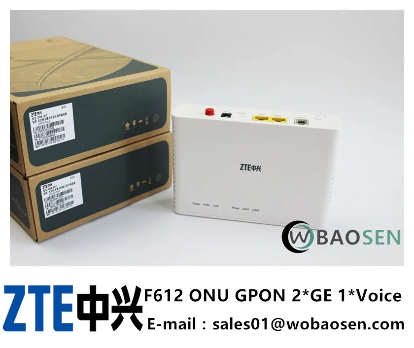 Zte Ftth Gpon Onu Ont Zxhn F601 Series F612w F612 And F601 With Wifi ...