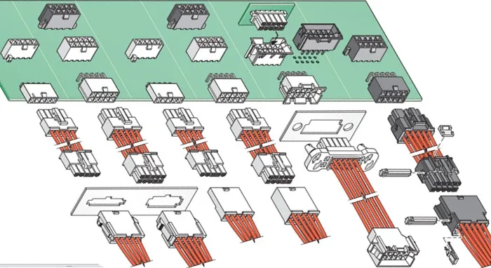Dual Row PCB Header Connector 6 Pin 4.2mm Pitch Replace Molex