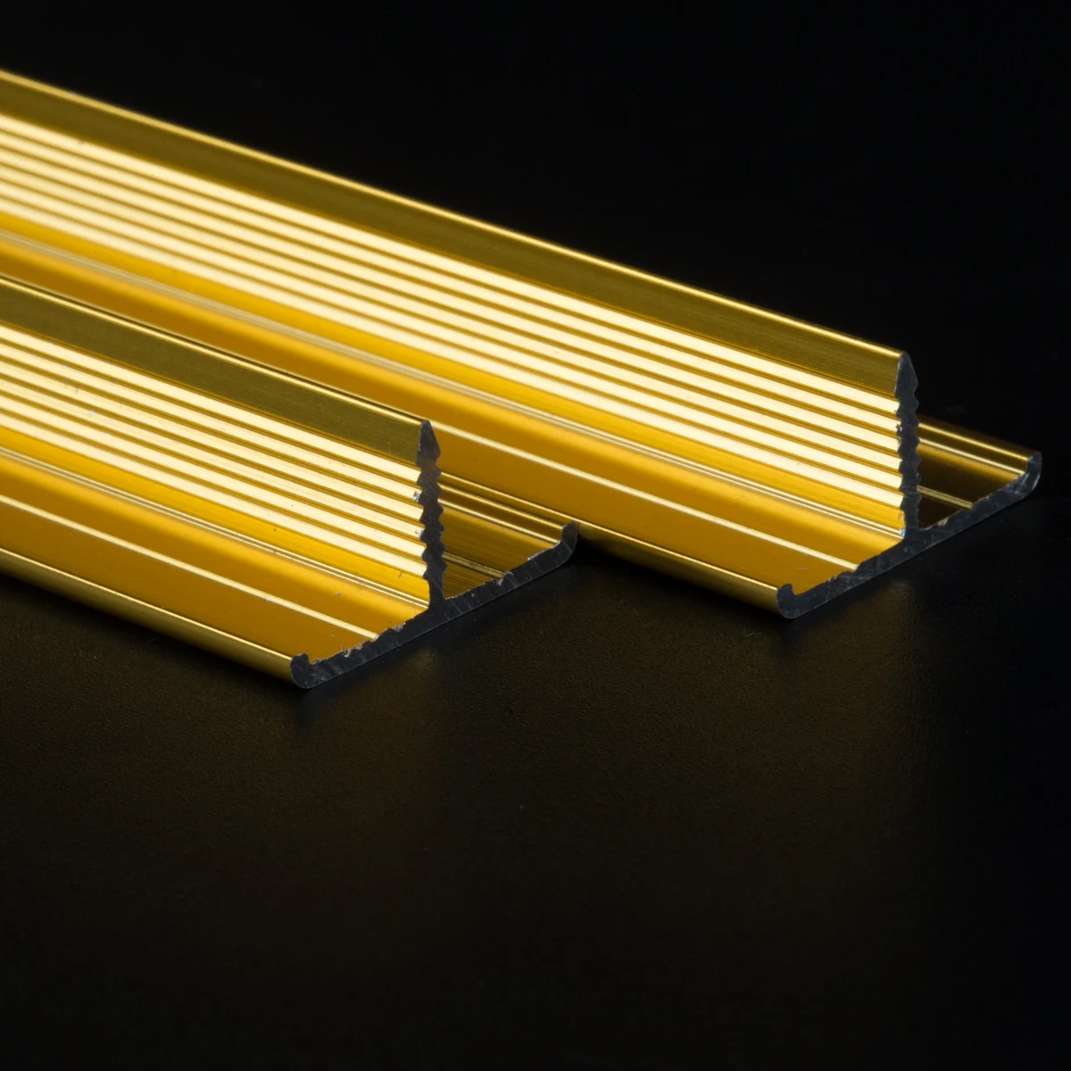 Aluminum tile trim spacer profile for led strip outside corner, View ...