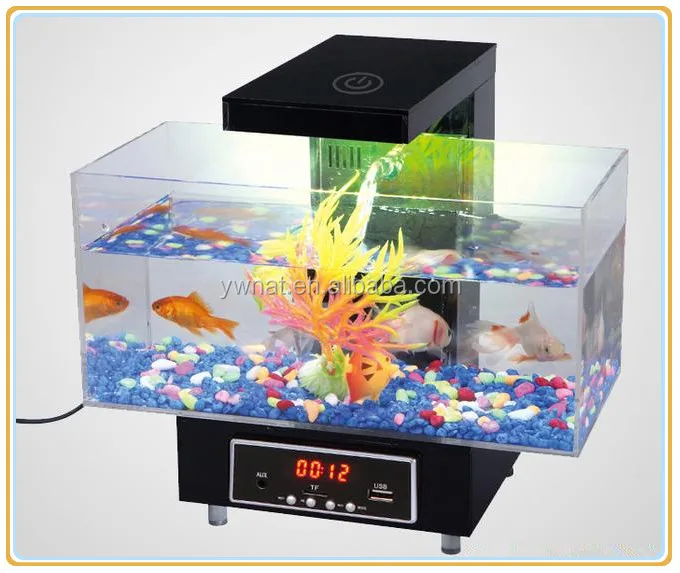 새로운 Led 책상 테이블 물고기 탱크 작은 유리 물고기 수족관 필터 Buy 유리 수족관물고기 탱크작은 Deskable