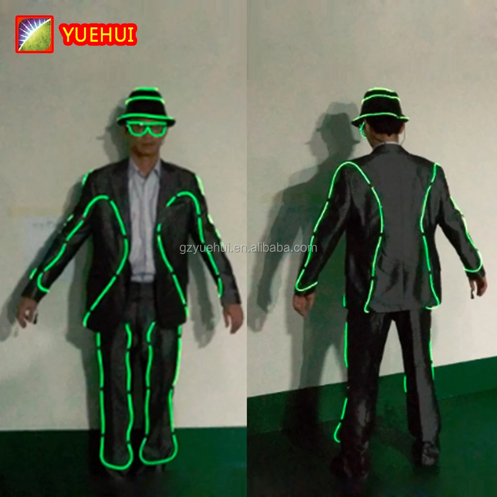High Grade El Wire Diy Suits Material Neon Laser Fluorescent Holiday ...